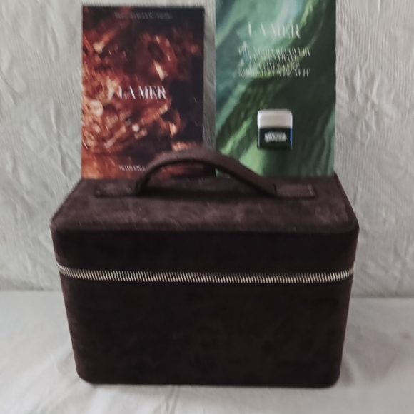 La Mer | Accessories | La Mer Brown Suede Zippered Case | Poshmark